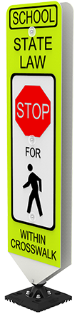 In-Street Pedestrian Crosswalk Signs, Highly Visible Crosswalk ...